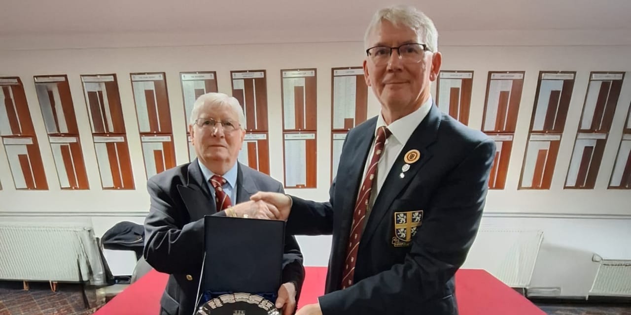 Stalwart honoured at Durham County Golf Union AGM