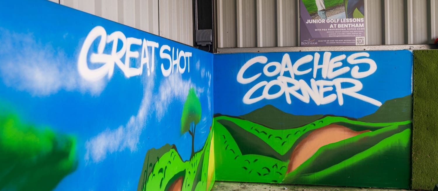 Bentham Golf Course driving range gets colourful makeover