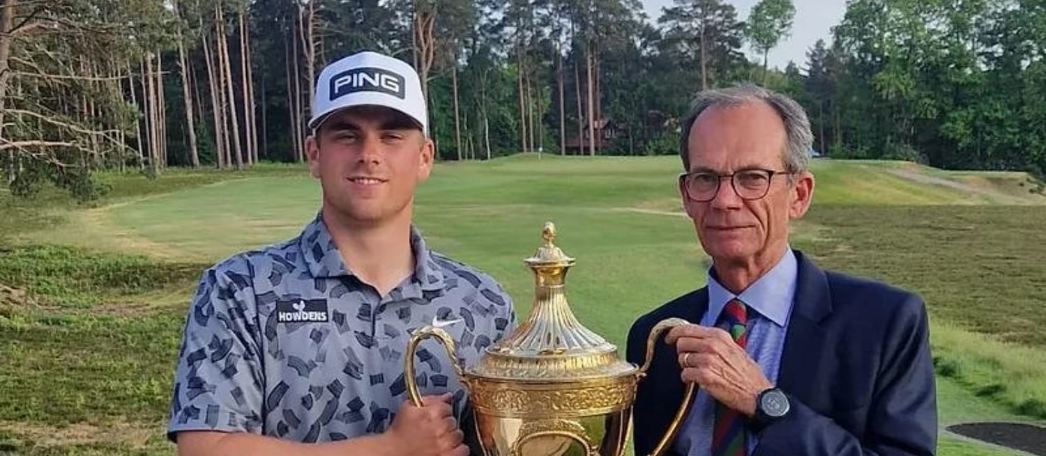 The Oaks' Jake Sowden wins the Berkshire Trophy by one shot