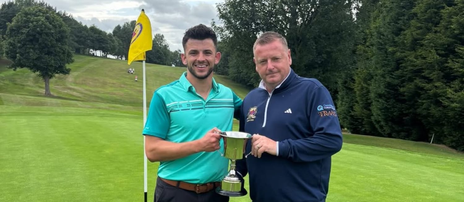 Matty Cornish wins the Hollinside Trophy at Whickham