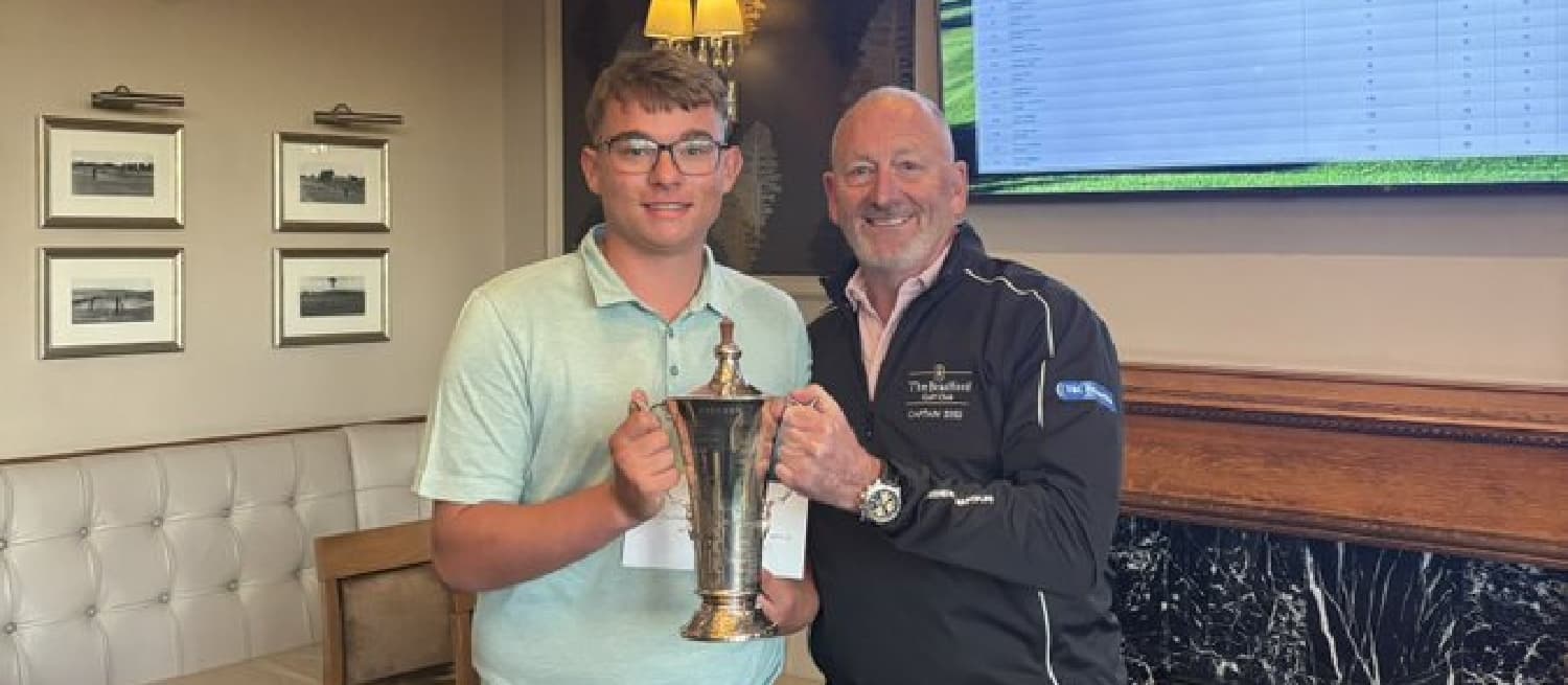 George Hanson wins the Hawksworth Trophy at Bradford