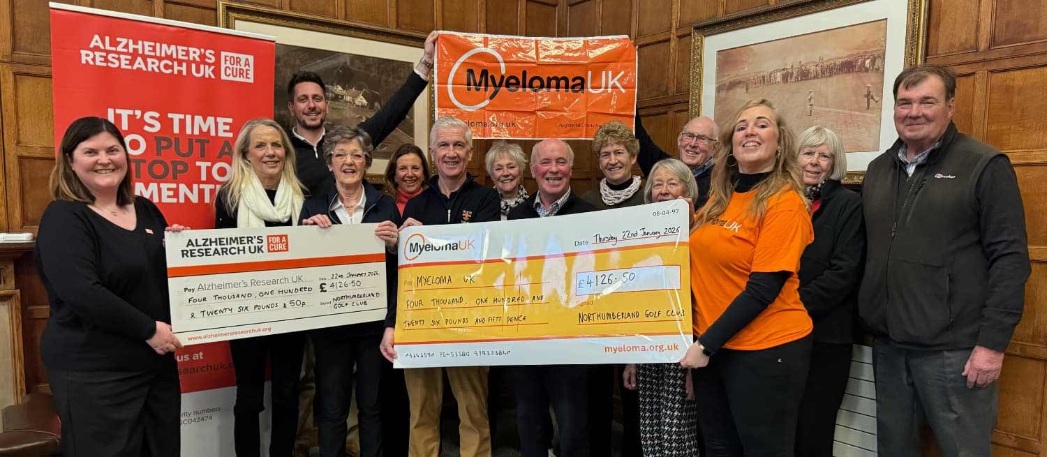 The Northumberland Golf Club raises £9,153 for charity